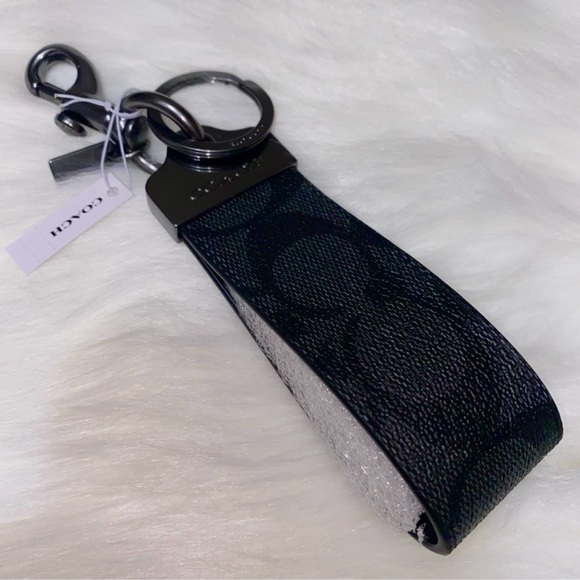 Coach | Accessories | Coach Loop Key Fob In Signature Canvas | Poshmark
